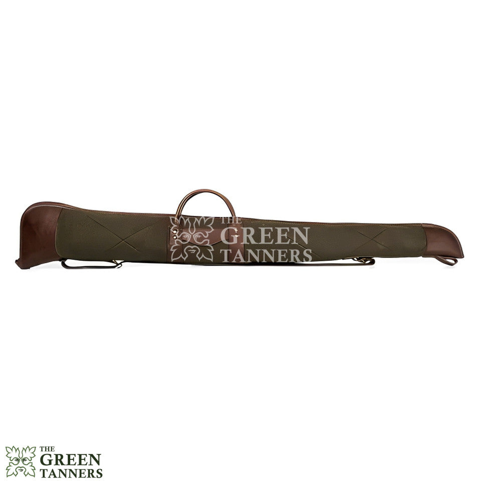 Waxed Canvas Shotgun Case With Thick Fleece Wool Lining